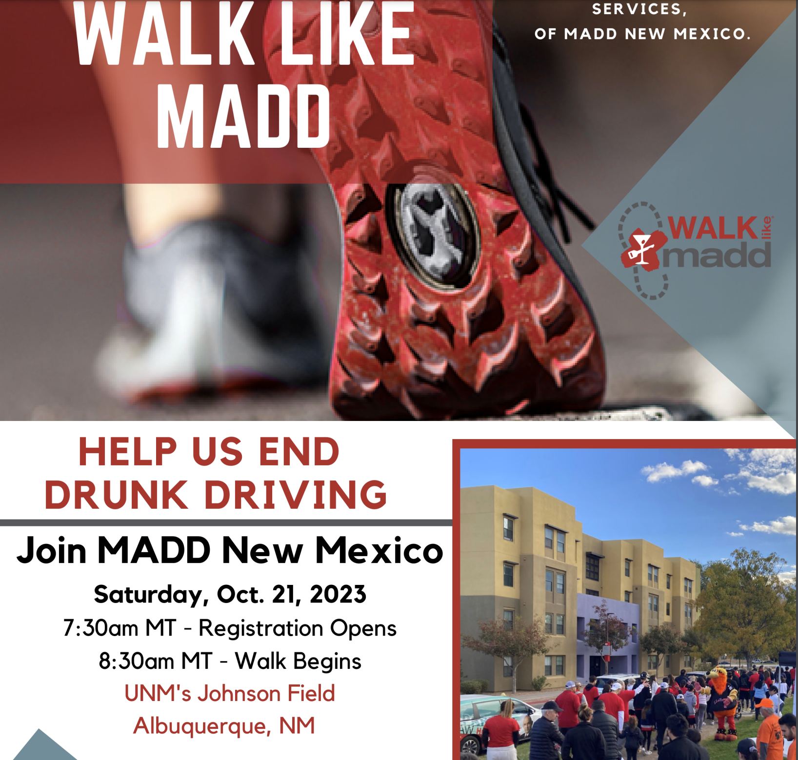 WALK LIKE MADD Event - This Weekend at UNM's Johnson Field - Bernalillo ... WALK LIKE MADD Event - This Weekend at UNM's Johnson Field - Bernalillo ...